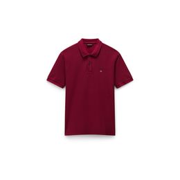 Napapijri Poloshirt 'Elbas' Herren Gr&ouml;&szlig;e XL dunkelrot / schwarz / wei&szlig;