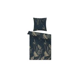 CS Schmal como Biber Bettwäsche Autumn Fern blau Maße (cm): B: 135 » Möbel Kraft
