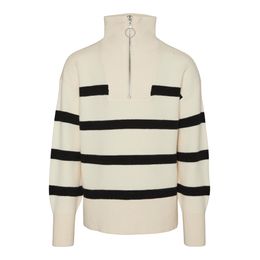 Vero Moda Girl Pullover 'VMSABA' M&auml;dchen Gr&ouml;&szlig;e 116 creme / schwarz