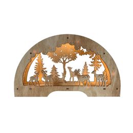 HTI-Living Schwibbogen Rehfamilie Natur