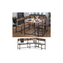 VICCO Küchenbank Eckbank Sitzbank Fyrk 195x142cm Eckbankgruppe Sitzgruppe Bank