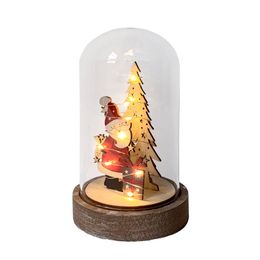 HTI-Living Beleuchtete Weihnachtsdekoration Weihnachtsmann mit Geschenk