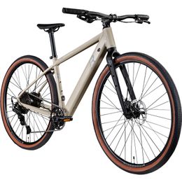 Remington S100 E Bike Gravelbike 28 Zoll Pedelec 360 Wh Elektrofahrrad 10 Gang Fahrrad beige 51 cm