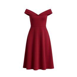 WOMAN VISION Kleid Damen Größe 36 dunkelrot