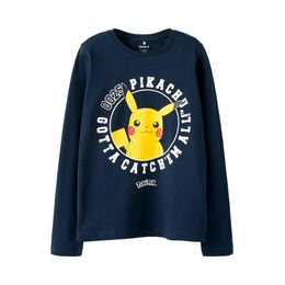 name it Shirt 'NKMVOSRIC POKEMON' Jungen Gr&ouml;&szlig;e 134/140 navy / gelb / wei&szlig;