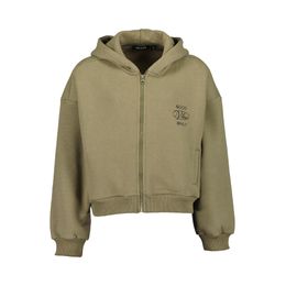 Blue Seven Sweatjacke M&auml;dchen Gr&ouml;&szlig;e 140 khaki / schwarz
