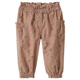 Topomini Baby Cordhose mit Bl&uuml;mchen-Print