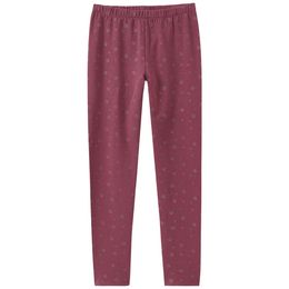 Yigga M&auml;dchen Sweat-Leggings mit Bl&uuml;mchen