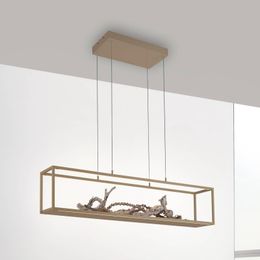 Paul Neuhaus LED-Hängelampe Contura, sandfarben, 105 cm