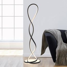 Paul Neuhaus LED-Stehlampe Twist, schwarz, Höhe 143 cm