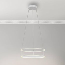 Paul Neuhaus LED-Pendellampe Contura, weiß, Ø 50 cm