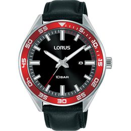 Lorus Uhr Herren Gr&ouml;&szlig;e One Size blutrot / schwarz / silber