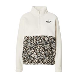 Puma Sportpullover 'Ess' Damen Gr&ouml;&szlig;e M braun / schwarz / wei&szlig;