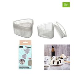 COOK CONCEPT 2er-Set: Reiskugelformen in Transparent - (B)4,4 x (H)7,5 x (T)4,4 cm - 11% | Kuechenhelfer