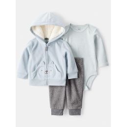 Carter's carter's 3tlg. Outfit in Hellblau/ Grau - 40% | Größe 86/92 | Baby-bodys