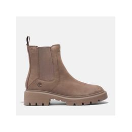 Timberland Leder-Chelsea-Boots "Cortina Valley" in Beige - 32% | Größe 40 | Stiefeletten