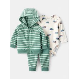 Carter's carter's 3tlg. Outfit in Grün/ Creme - 38% | Größe 68 | Baby-bodys