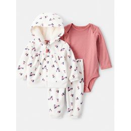 Carter's carter's 3tlg. Outfit in Rosa/ Weiß - 42% | Größe 62 | Baby-bodys