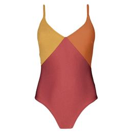 Barts Badeanzug "Rioos Plunge" in Rot/ Orange/ Gelb - 76% | Größe 36 | Damen-bademode