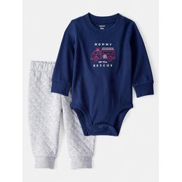 Carter's carter's 2tlg. Outfit in Dunkelblau/ Grau - 20% | Größe 80 | Baby-bodys