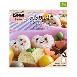 COOK CONCEPT 2er-Set: Sushi-Reisformen in Wei&szlig; - (H)14,5 cm - 16% | Kuechenhelfer