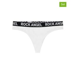 Sublevel 2er-Set: Strings in Weiß - 69% | Größe S | Damen-unterteile