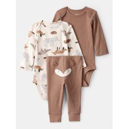Carter's carter's 3tlg. Outfit in Hellbraun/ Creme - 20% | Größe 86 | Baby-bodys