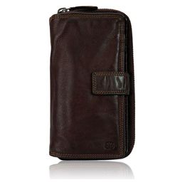 Bellicci Leder-Geldbörse "Greta" in Braun - (B)18 x (H)9,5 x (T)3,5 cm - 47% | Portemonnaies-etuis