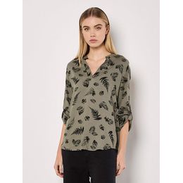 Apricot Bluse in Oliv/ Schwarz - 62% | Größe S | Damen-blusen
