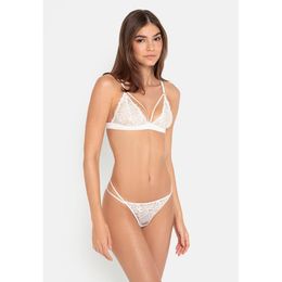 LSCN BY LASCANA String beige Gr. 40/42 f&uuml;r Damen. Figurbetont. Nachhaltig.