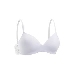Lascana Bralette-BH ', BH ohne B&uuml;gel, T-Shirt-BH, b&uuml;gelloser BH, Schalen-BH' wei&szlig; Gr. 80B. Ohne B&uuml;gel