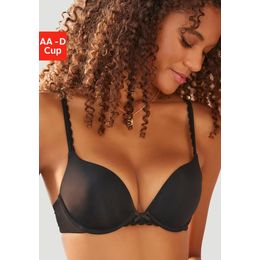 s.Oliver Push-up-BH 'Camille' schwarz Gr. 80B. Mit Integriertem Kissen und mit B&uuml;gel. Basic