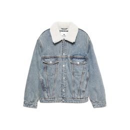 Pull&Bear Pull&Bear Jacke Herren Gr&ouml;&szlig;e S blue denim / wei&szlig;