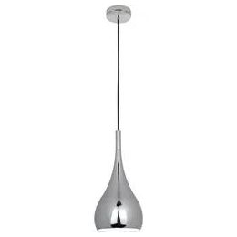 Näve NÄVE Pendelleuchte "RETRO", grau (chromfarben), 1, Ø 16cm H: 40cm, Leuchten, Hängeleuchte, Hängelampe