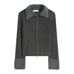 Bershka Strickjacke Damen Gr&ouml;&szlig;e XS anthrazit