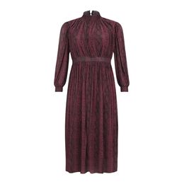 Guido Maria Kretschmer Curvy Kleid 'Julia' Damen Gr&ouml;&szlig;e 50 burgunder / schwarz Winterkleid