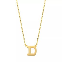 Isabel Bernard Halskette - Le Marais Chlo&eacute; 14 Karat Initial Necklace Letter D - Gr. unisize - in Gold - f&uuml;r Damen