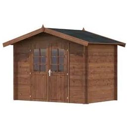 Gartenhaus Palmako "Valentine", braun, ohne Dacheindeckung, Gartenhäuser, 4,7 qm