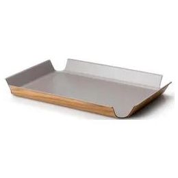Tablett CONTINENTA, grau (taupe, holzfarben), B:40cm L:54,5cm, Holzwerkstoff, Tabletts