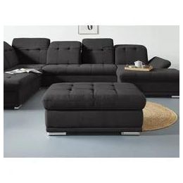 Hocker COTTA "Holiday", schwarz, B:112cm H:46cm T:72cm, 100% Polyester, Hocker