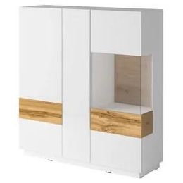 Sideboard Inosign "SILKE", weiß (weiß hochglanz, votaneichefarben), Sideboards, Breite 130 cm