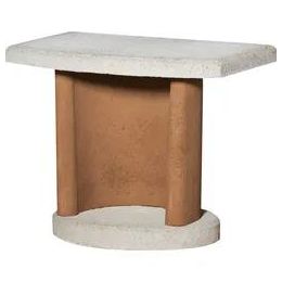 Beistelltisch Buschbeck "Georgia", orange (terracotta, weiß), B:70cm H:57cm T:41cm, Tische