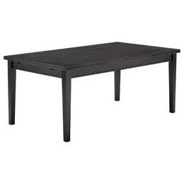 Esstisch HAMMEL FURNITURE "Basic Sami, schnell innenliegende Einlegeplatten ausziehbar", grau (wenge), B:180cm H:76cm T:100cm, Tischplatte: Furnier gebeizt und lackiert;Gestell: Massivholz, Tische, 180(280)x100 cm, Furnier / Massivholz, stabiler dänische Design Tisch