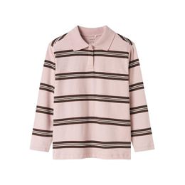name it Shirt Mädchen Größe 122/128 braun / hellpink / purpur / weiß