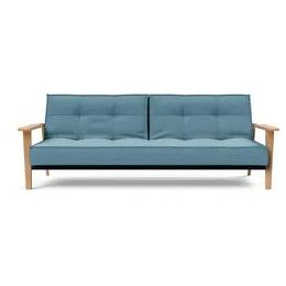 Schlafsofa INNOVATION LIVING TM "Splitback Frej, Dauerschlafsofa, bequem mit Federkernunterfederung", blau (light blau), B:234cm H:79cm T:90cm, Webstoff »MIXED DANCE« (100% Polyester);Webstoff fein »FLASHTEX« (100% Polyester), Sofas, mit stabilen Armlehnen, in skandinavischem Design