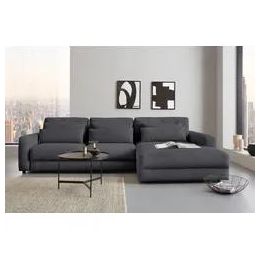 Ecksofa Places of Style "Bloomfield, bequem und elegant, OTTOs Choice, Breite 303cm, L-Form", grau (graphite), B:303cm H:84cm T:176cm, 92% Polyester 8% Nylon, Sofas, wahlweise mit Bettfunktion und Bettkasten