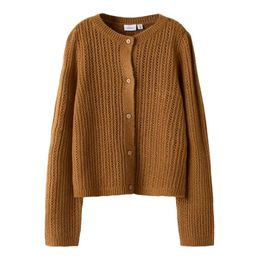 name it Strickjacke Mädchen Größe 98 braun