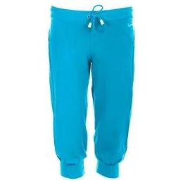 Sporthose WINSHAPE "WBE5", Damen, Gr. L, Normalgr&ouml;&szlig;en, blau (t&uuml;rkis), 90% Baumwolle, 10% Elasthan, Hosen Sporthose, 3/4-Trainingshose