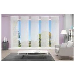 Schiebegardine Vision S "5ER SET ROM" Gr. 1, weiß, B:60cm H:260cm, Polyester, Gardinen, HxB: 260x60, Schiebevorhang 5er Set Uni