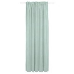 Vorhang ADAM "Scribble" Gr. 4, blau (petrol), B:142cm H:245cm, Jacquard, Baumwolle, Leinen, Gardinen, aus Leinen und Bio-Baumwolle